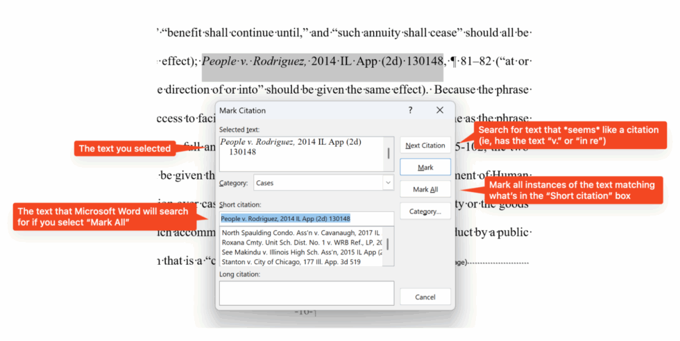 Creating Tables of Authority in Microsoft Word - The 2025 Jurisage ...